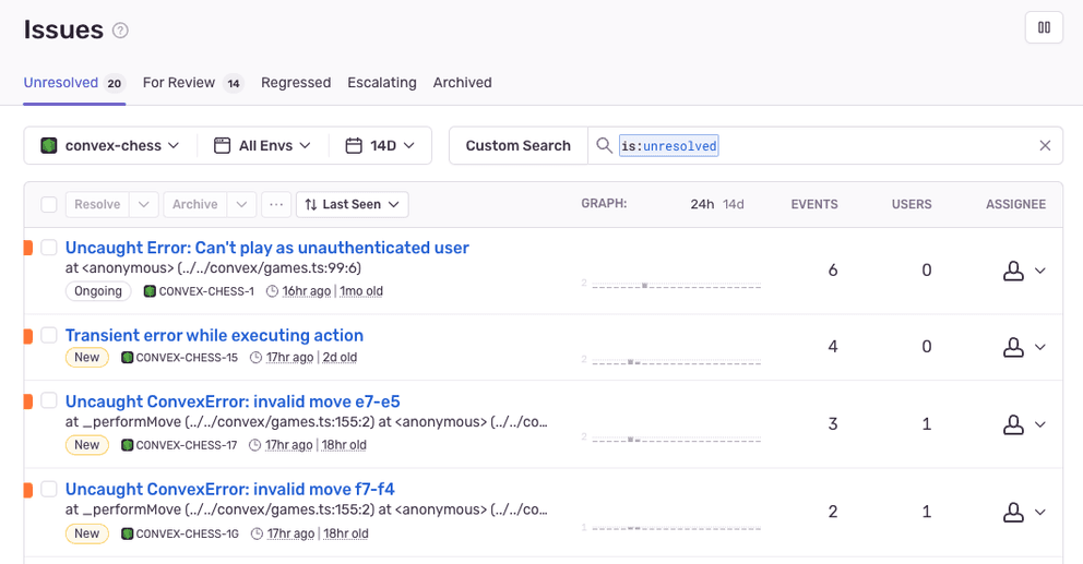 Convex + Sentry Integration | Sentry